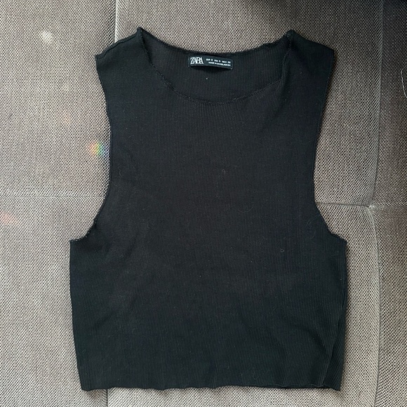 Zara | Tops | Zara Black Tank | Poshmark